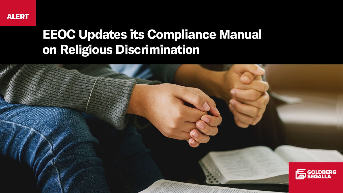 EEOC Updates its Compliance Manual on Religious Discrimination ... EEOC Updates its Compliance Manual on Religious Discrimination ...